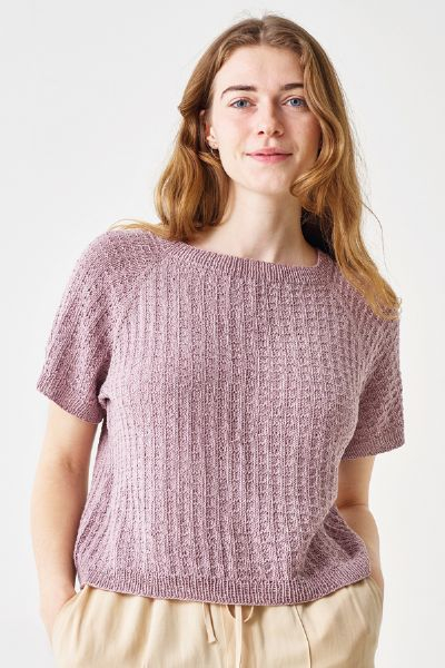 Elise T-shirt m. struktur - STRIKKE- OG HÆKLETILBEHØR - METERVARER.DK